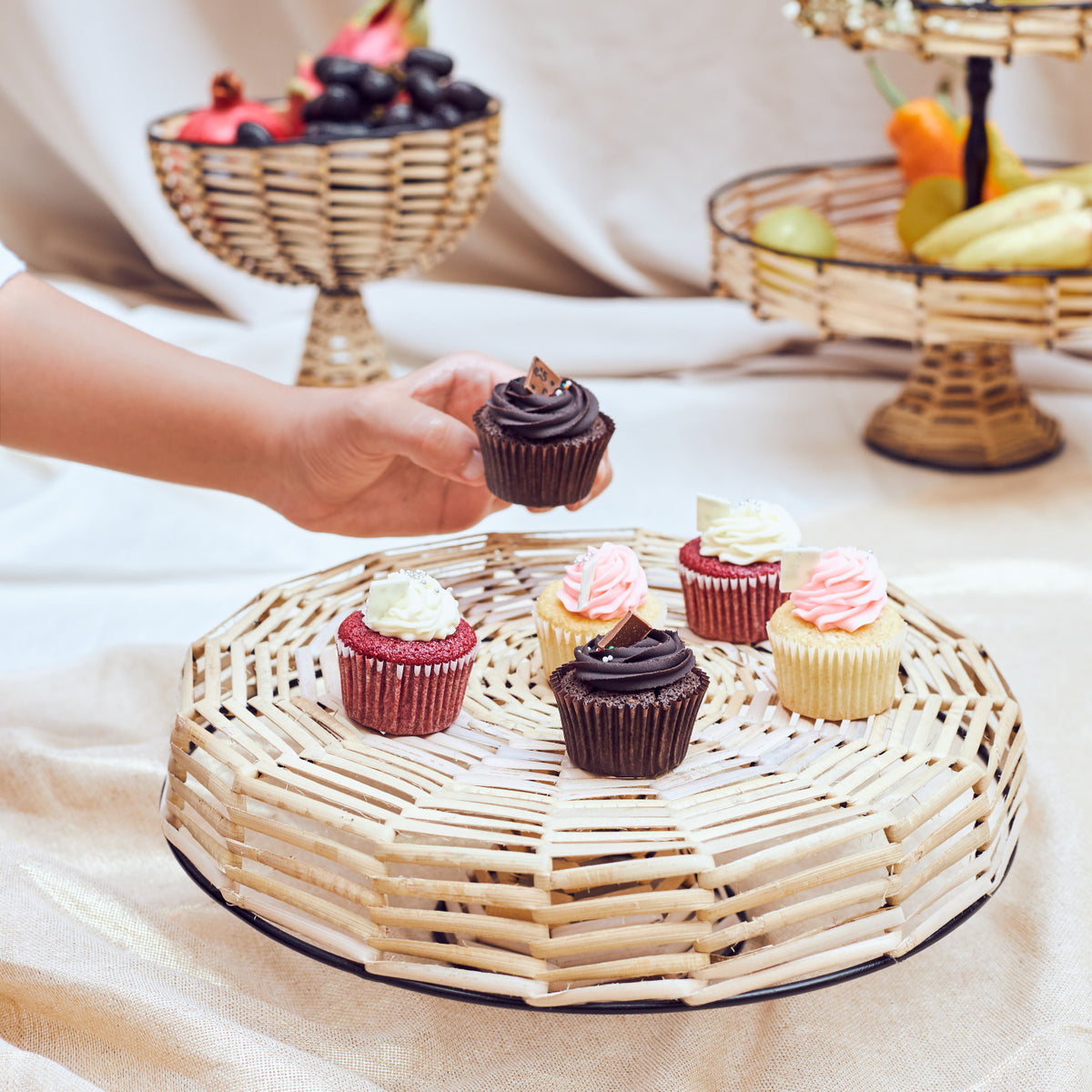 Rattan Cake Stand – MUSE